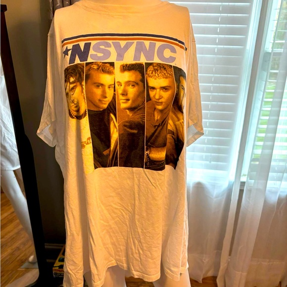 *NSYNC | Tops | Nsync American Debut Album Cover Womens White T Shirt ...